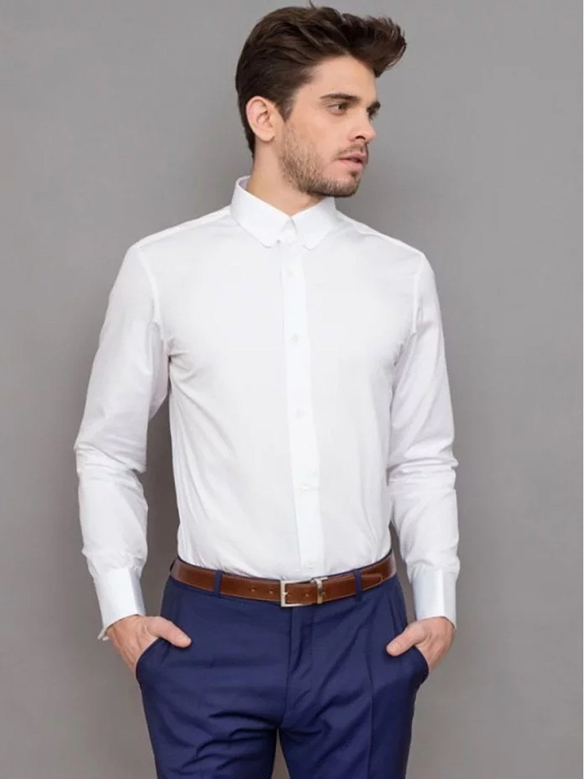 Chemise col anglais - Savoir-faire traditionnel - THE NINES